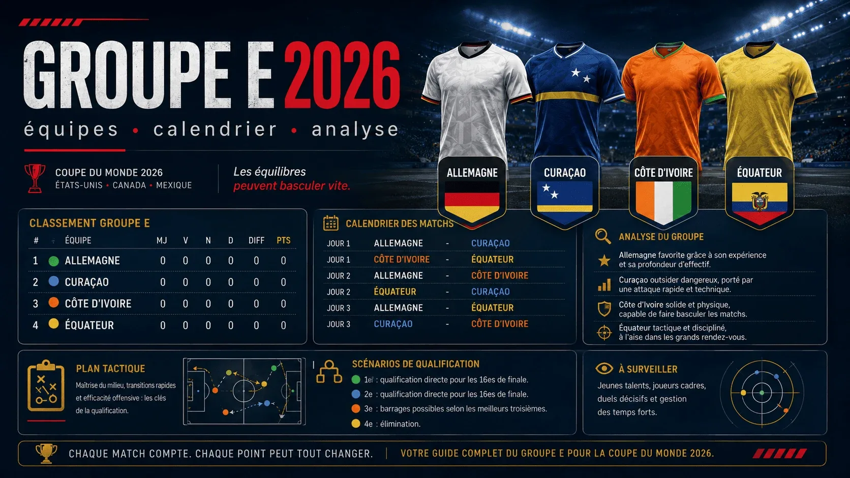 Groupe E Coupe Du Monde De Football 2026 quipes Calendrier Et Analyse